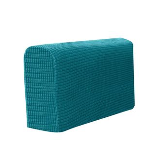 Amosfun Universelle Elastische Sofa Armlehnenbez&uuml;ge aus Fleece Weich Hautfreundlich Dehnbar f&uuml;r B&uuml;ro und Zuhause 2 St&uuml;ck Blau
