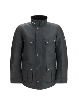 Barbour Mens Duke Wax Jacket Sage Cotton