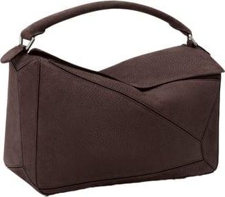 Loewe Grand sac Puzzle en cuir nubuck grain&eacute;
