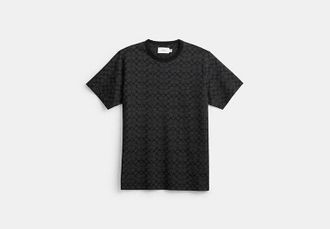Coach Signature T-Shirt Aus Biobaumwolle