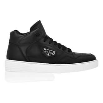 Philipp Plein unisex, Chaussures, Noir, Taille: 41 EU Baskets Montantes en Cuir Nappa