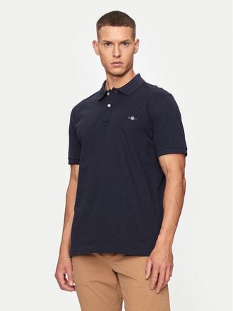 GANT Poloshirt Shield 2220 Dunkelblau Slim Fit