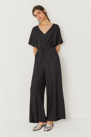 SKFK Damen vegan Jumpsuit Kaie Schwarz