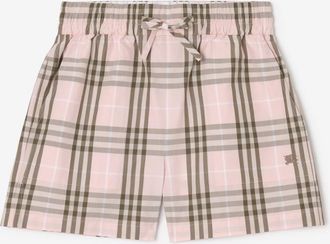 Burberry Short en coton Check, Size: 02
