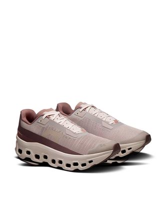 On Running Womens Sneakers Cloudmonster Void Iceberg Tin Recycled Polyester Trainers