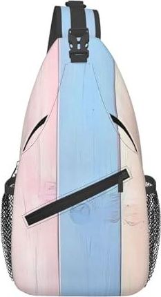 Generic Sac &agrave; dos &agrave; bandouli&egrave;re en bois pastel pour homme