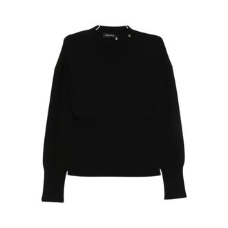 Anine Bing Rippstrick-Pullover mit Mock-Neck - - Knitwear - Damen - Schwarzk - S