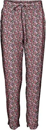 Vero Moda Pantalon pour Femme, Georgia Peach/AOP:Cille, S