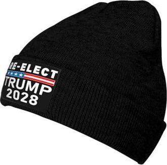Generic Bonnet dhiver Tricot&eacute; R&eacute;&eacute;lire Donald Trump 2028 &Eacute;lections R&eacute;publicaines Am&eacute;ricaines Classique Bonnet Hiver Chaud Tricot Doux Knit Beanie pour Ski Femm