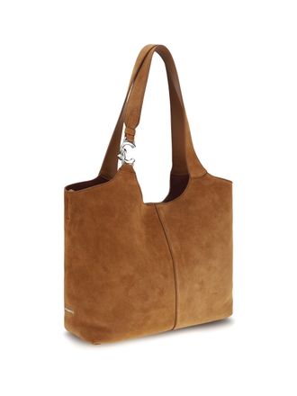 Coccinelle Womens C-Easy Large Shoulder Bag Cognac-Cognac Calf Leather Bos Taurus Cognac/cognac