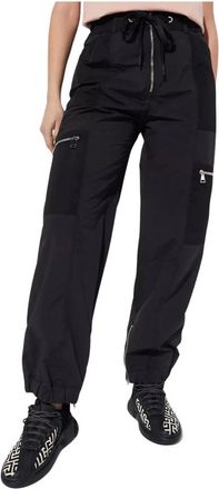 Moncler Femme, Pantalons, Noir, Taille: 34 FR Pantalon &agrave; cordon de serrage