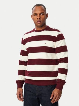 Tommy Hilfiger Sweatshirt Essential MW0MW37237 Dunkelrot Regular Fit