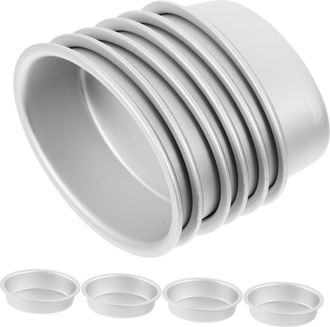 Cabilock Antihaft Backform 10 St&uuml;ck in Ovaler Form Aus Langlebigem Metall F&uuml;r K&auml;sekuchen Und Kleine Backformen Im Haushalt