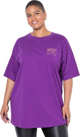 STUDIO UNTOLD Damen gro&szlig;e Gr&ouml;&szlig;en &Uuml;bergr&ouml;&szlig;en Plus Size T-Shirt, Oversized, Airplane, Halbarm lila 46+ 843549835-46+