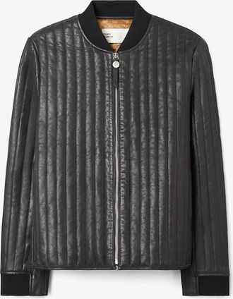 Tory Burch Gesteppte Lederjacke
