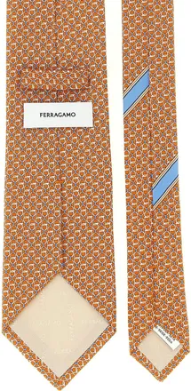 Ferragamo Intreccio Necktie - Orange