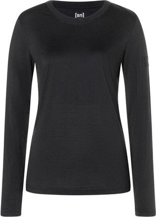 super.natural Langarmshirt f&uuml;r Damen, nachhaltig, Merino modern, atmungsaktiv