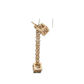 Fendi FF-logo Cube Drop Earrings