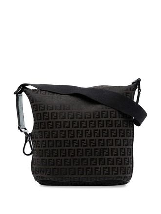 Fendi sac port&eacute; &eacute;paule en toile (2000-2010) - Marron