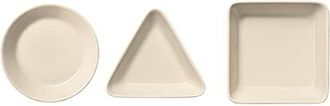 iittala Teema Mini-Servierset Leinen 3-teilig aus Porzellan in der Farbe Beige, Maße: 13,4cm x 40,3cm x 4,8cm, 1062401