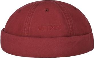 Stetson Bonnet Ocala Docker en Coton Homme - Couvre-Chef DEte Beanie pour Bonnets Docker, Fermeture Fermeture Scratch Printemps-ete Ete - XL (60-61 cm) Bordea