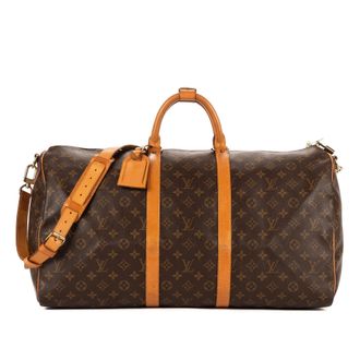 Louis Vuitton Crossbody Bags - Keepall Bandouliere 55 - Gr. unisize - in Braun - f&uuml;r Damen