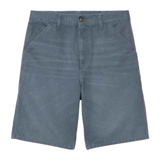 Carhartt Work in Progress Canvas Shorts - Dusky Blue Stone Washed - - Shorts - Herren - Blau - W33