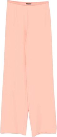 Emporio Armani Femme, Pantalons, Rose, Taille: 38 FR Pantalon large en cr&ecirc;pe