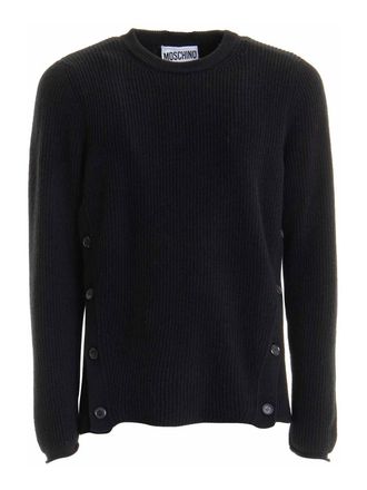 Moschino Pull Col Rond - Noir