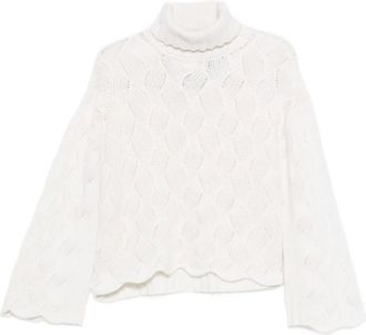Twinset Femme, Pulls, Blanc, Taille: 36 FR Chaleureux Pull Bianco Aw25