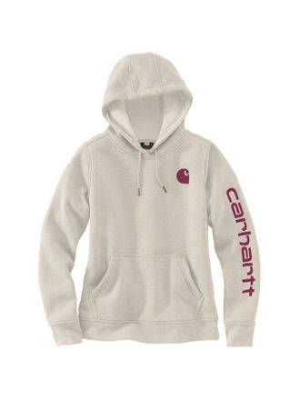 Carhartt Work in Progress Kapuzensweatshirt Carhartt LogoSleeve Graphic Sweatshirt wei&szlig;/lila