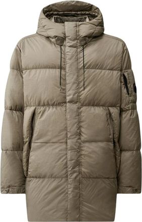 C.P. Company Langer Daunenmantel - - Jackets - Herren - Gr&uuml;n - S
