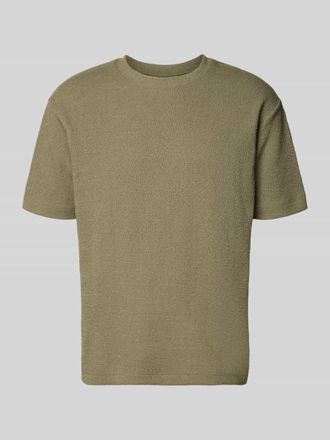 Marc O'Polo Denim Relaxed Fit T-Shirt aus Baumwoll-Mix in Boucl&eacute;-Optik