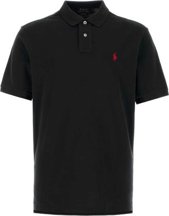 Polo Ralph Lauren Homme, Tops, Noir, Taille: L Polo Piqu&eacute;