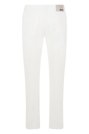 Roberto Ricci Design Mens Trousers White Cotton Blend Chinos