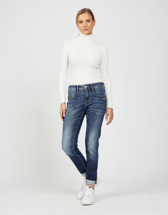 Gang Relax-fit-Jeans GANG 94AMELIE, Damen, Gr. 26, N-Gr, precious wash, Denim/Jeans, Obermaterial: 79% Baumwolle, 20% Polyester, 1% Elasthan, regular fit, 