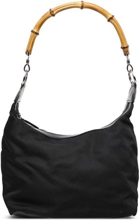 Gucci Hobo Bags - Nylon Bamboo Shoulder Bag - Gr. unisize - in Schwarz - f&uuml;r Damen