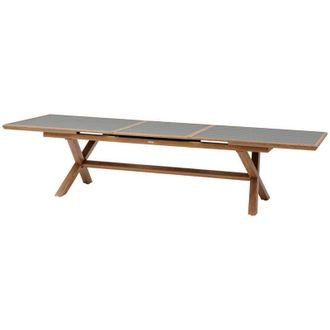 Hesperide Ausziehbarer Gartentisch Axiome graphite & honey 12-Sitzer aus Aluminium - Hesp&eacute;ride