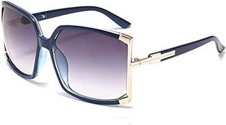 Generic Lunettes de soleil à grand cadre pour femme en verre creux UV 400, 2, Taille unique