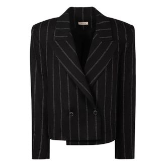 The Mannei Bert Double Breasted Blazer - - Jackets - Damen - Schwarzk - 2XS