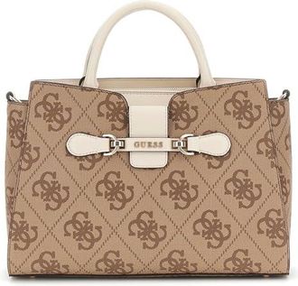 Guess Femme Nolana Girlfriend Satchel Cartable, Logo Latte/OS, Taille Unique