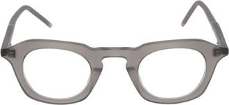 Thom Browne unisex, Accessoires, Gris, Taille: 39 MM Lunettes Grises en Cristal