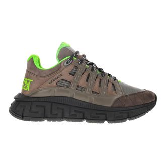 Versace Homme, Chaussures, Multicolore, Taille: 44 EU Baskets Marron Regular Fit