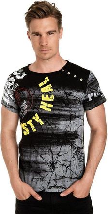 Rusty Neal T-Shirt mit gro&szlig;fl&auml;chigem Front-Print