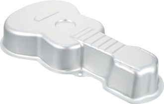BESTONZON Aluminium 3D Gitarre Form Kuchen Dekorieren Mould Backen Pan DIY Geburtstag Kuchen Form Wärme Beständig Backform Küche Liefert für Toast Brot Silber