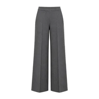 Liviana Conti Pantalon large - Femme - Pantalons - Gris - Taille: 36 FR