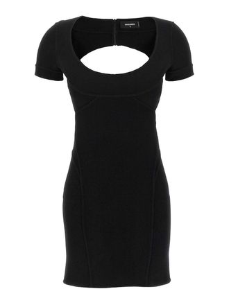 Dsquared2 Robe Au Genou - Noir