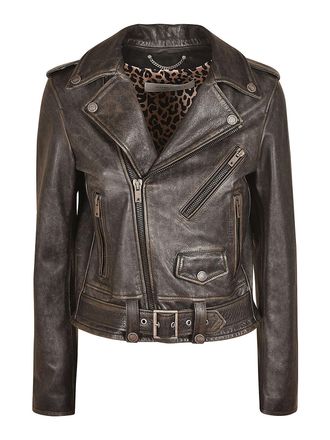 Golden Goose Blouson En Cuir - Noir