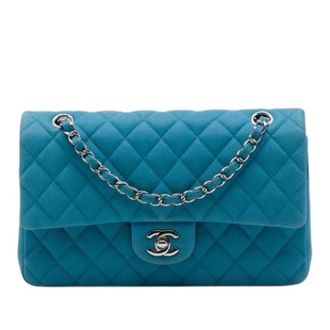 Chanel Pre-owned Vintage Double Flap Schultertasche - - Pre-owned - Damen - Blau - ONE SIZE