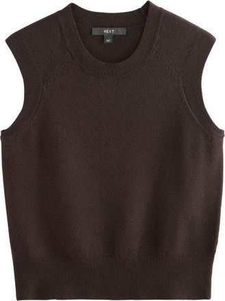 Next Rundhalspullover Superweiches, gestricktes Rundhals-Tanktop (1-tlg)